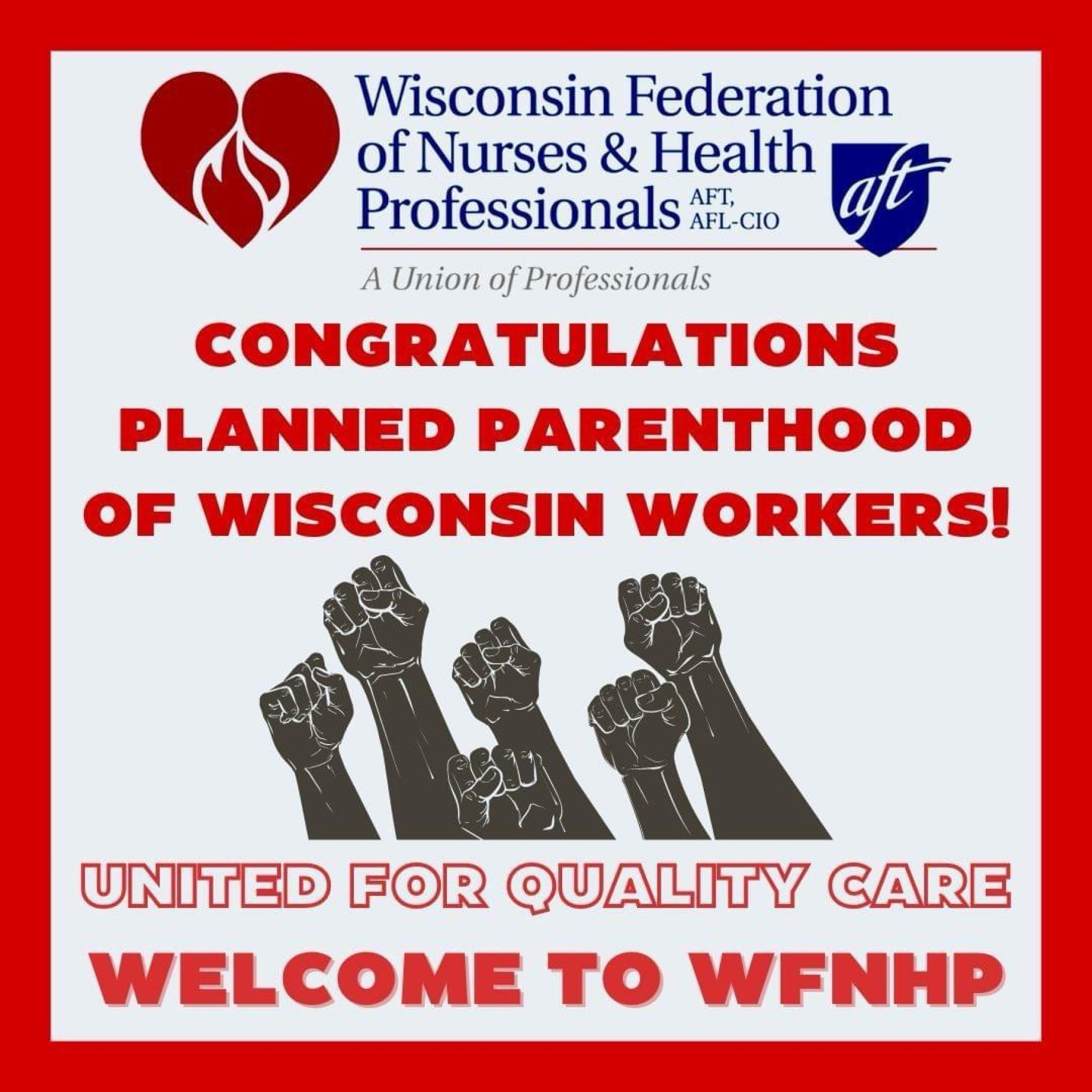 Wisconsin Federation of Nurses & Health Professionals | AFT Stateweb